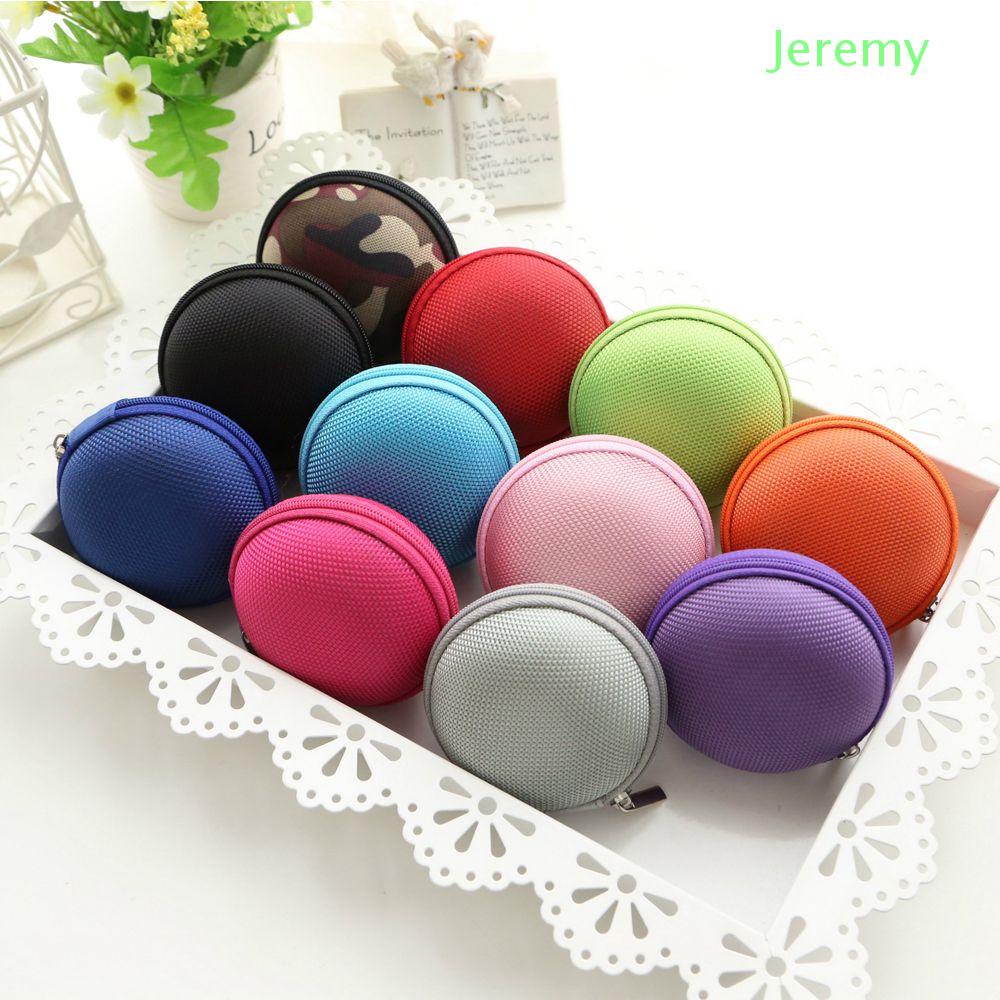 JEREMY1 Mini Zipper Hard Headphone Case Storage Box Earphone Protective ...