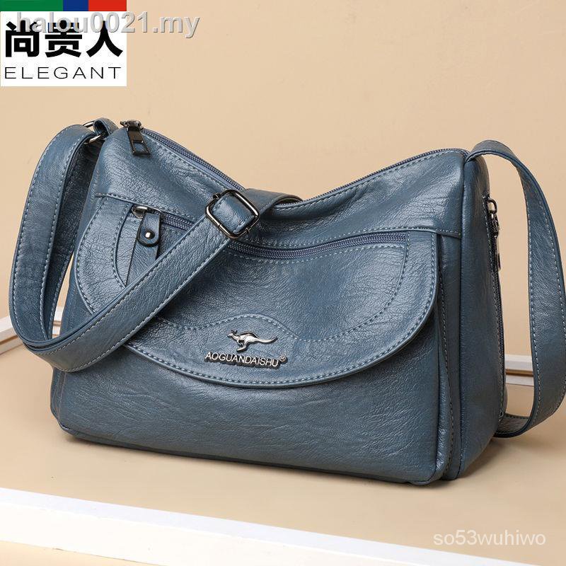 ready stock Kangaroo handbag leather Texture 2021 new soft leather ...