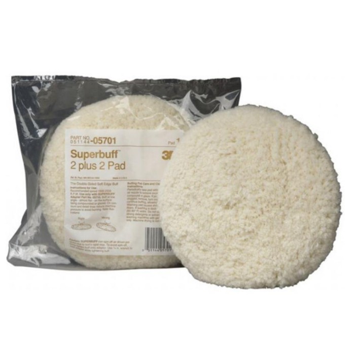 3M ลูกขัดขนแกะ 2หน้า 2IN1 สีขาว ขนาด 8นิ้ว 05701 Superbuff 2IN1 Pad ...