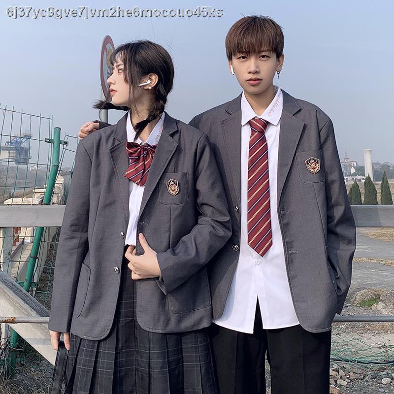 【Lowest price】 ☂dk เครื่องแบบชายเดิมคู่เสื้อสูท jk สูทของแท้ลำลองหลวม ...