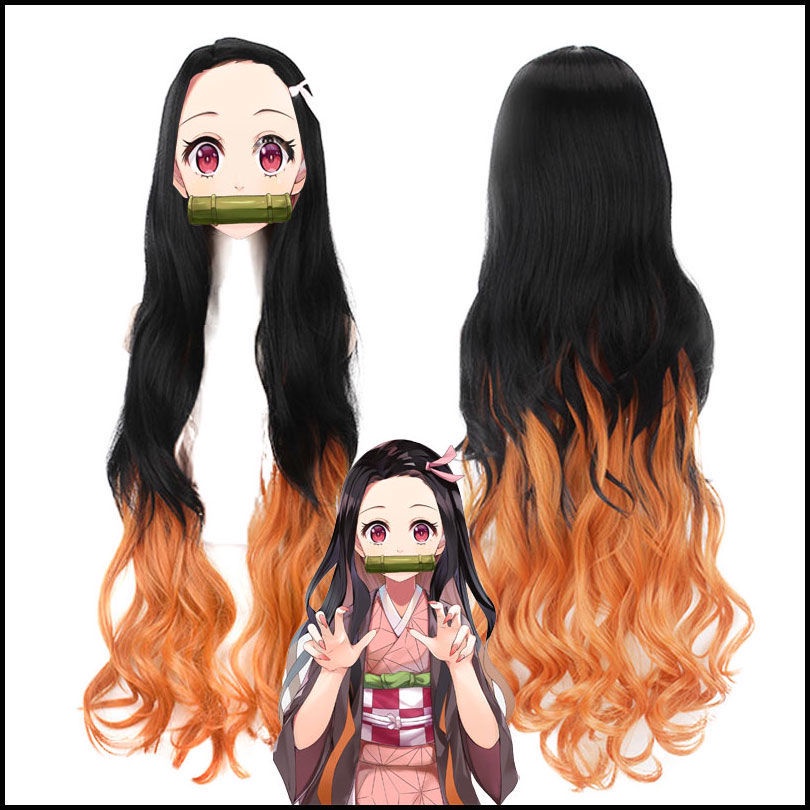 วิกผม ลายผีเสื้อ Demon Slayer Nezuko Tanjirou Giyuu Xiaobanai Zenitsu ...
