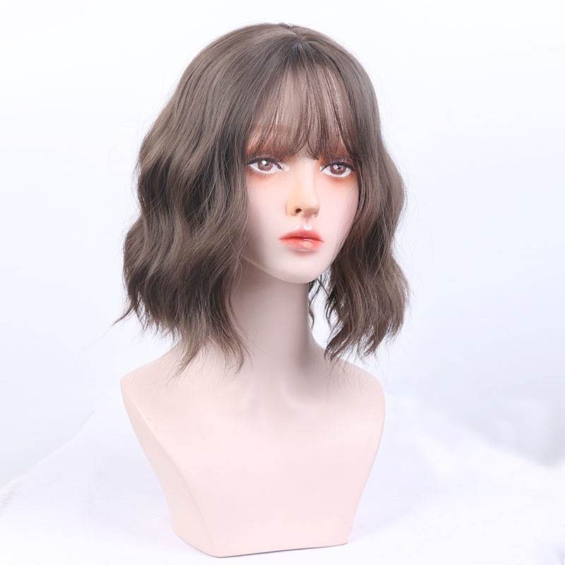 Womens Wig Bobo Short Curly Wig Short Curly Hairpiece Natural Wig LN4h ...