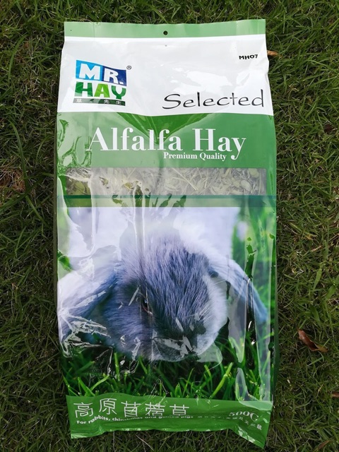 Mr.Hay Selected Alfalfa Hay ขนาด 500g หญ้าอัลฟาฟ่าคัดพิเศษ เกรดพรีเมี่ ...