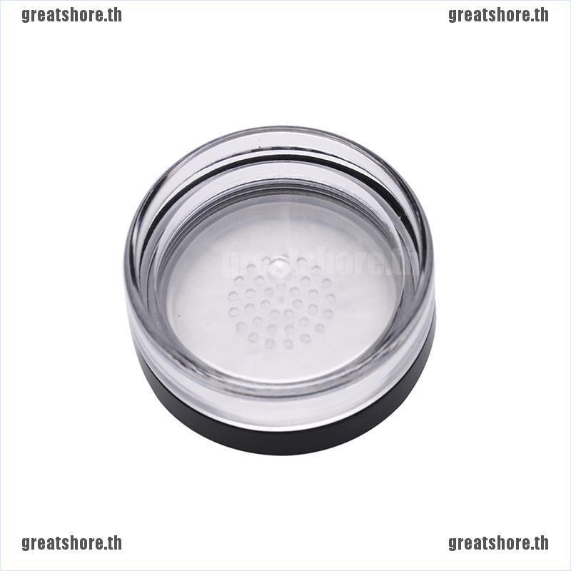[COD+great]10g plastic empty loose powder pot with sieve cosmetic ...