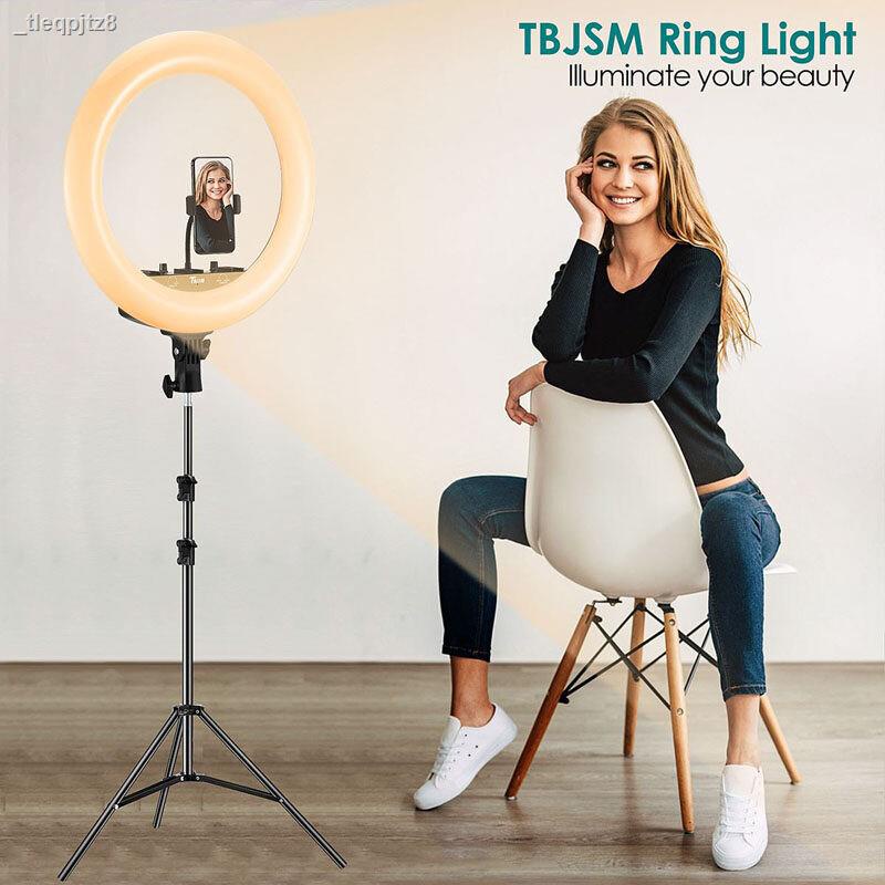 Dimmable LED Selfie Ring Light with Tripod Photographic Ring Lamp for ...
