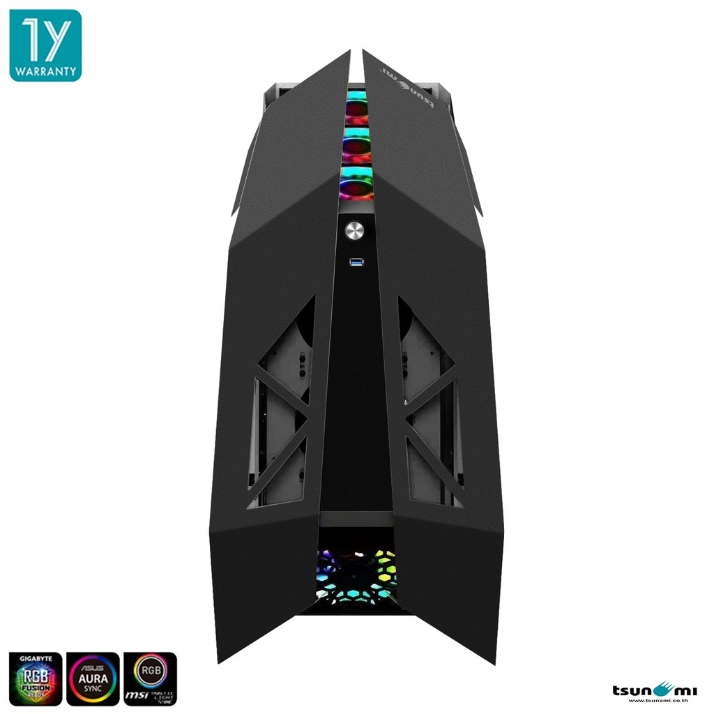 (ลด ล้าง สต๊อก) เคสคอมพิวเตอร์ Tsunami BumbleBee ARGB ATX Tempered ...