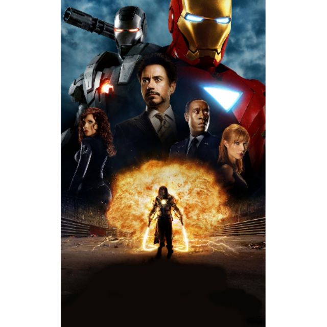 Poster iron man 2 textless | Shopee Thailand