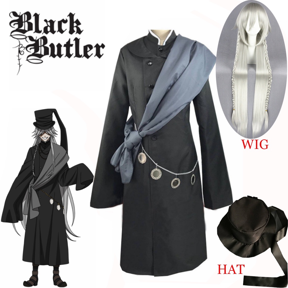 สีแดงสุทธิ๑Hot Sale Black Butler Kuroshitsuji Undertaker Cosplay ...