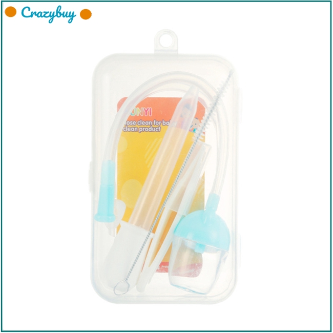 5Pcs/Set Mouth Suction Nasal Aspirator Feeding Device Nose Clip Straw ...