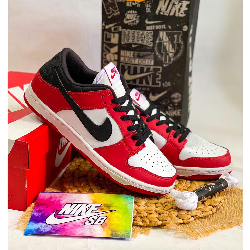 Nxke SB DUNK LOW PRO Red SB DUNK รองเท้าผ้าใบ พรีเมี่ยม สําหรับผู้ใหญ่ ...