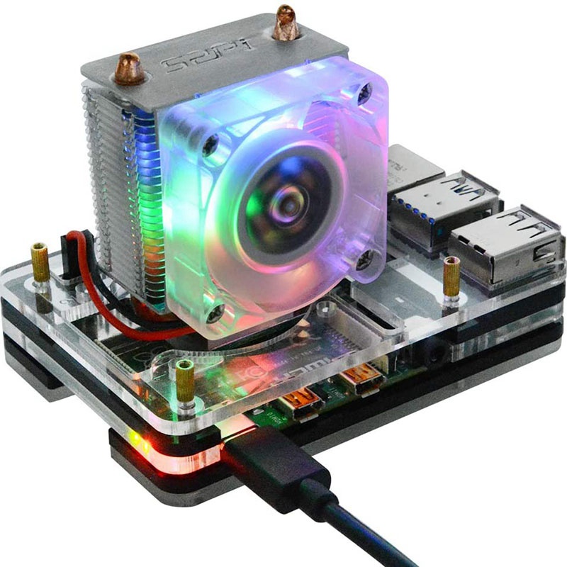 for Raspberry Pi 4 Case with Ice Tower Cooler CPU Fan - hzhaiyaa2.th ...