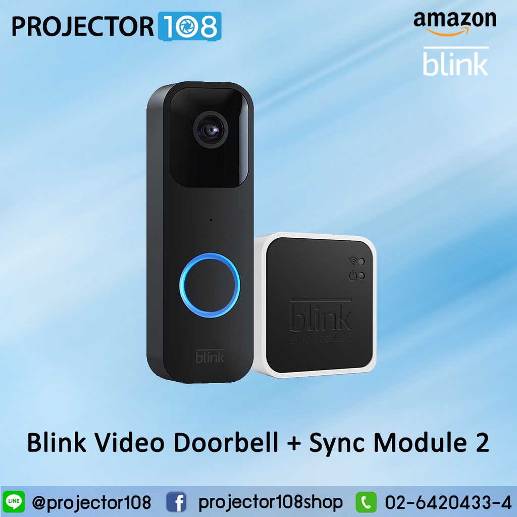 Blink Video Doorbell + Sync Module 2 | Two-way audio, HD video, motion ...
