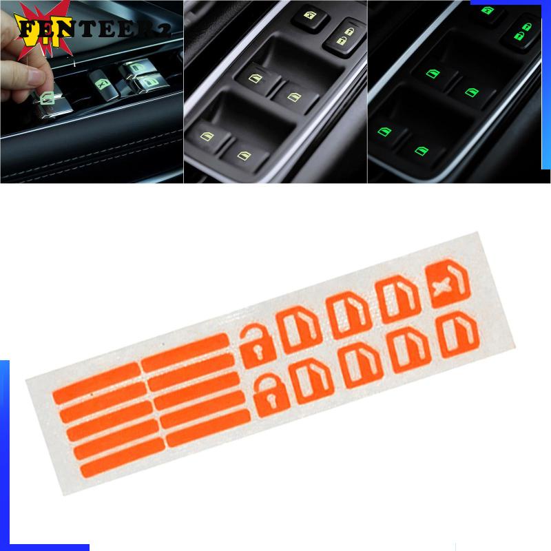 Car Switch Decal fluorescent Button Knob Switch Decals Fit for Benz ...