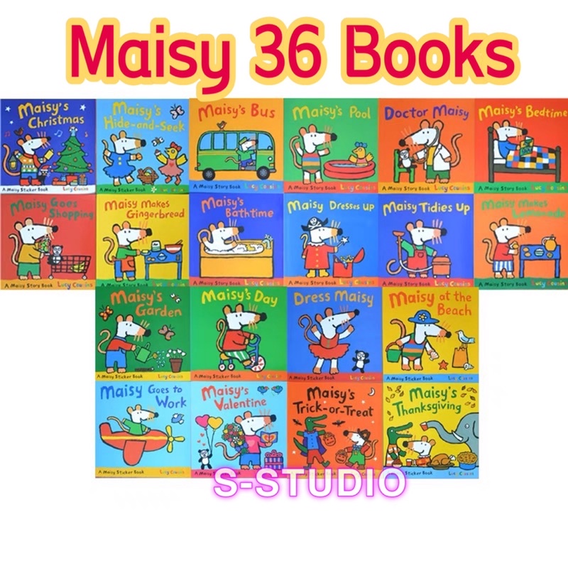 Maisy หนังสือนิทานเด็กภาษาอังกฤษ เมซี่ Maisy story 36 Books+Audio+video ...