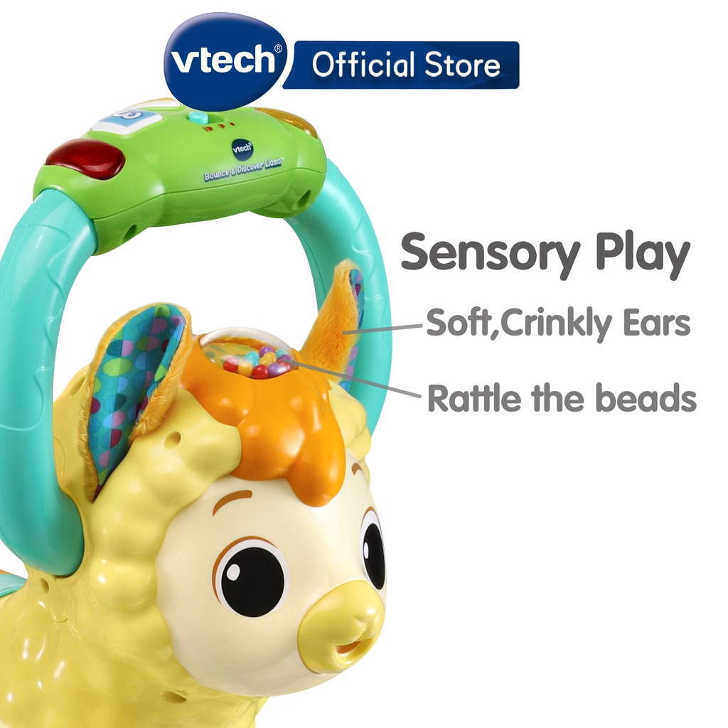 VTech Bounce Discover Llama Baby Bouncer Ride-on Kids Toys Boys Girls 1 ...