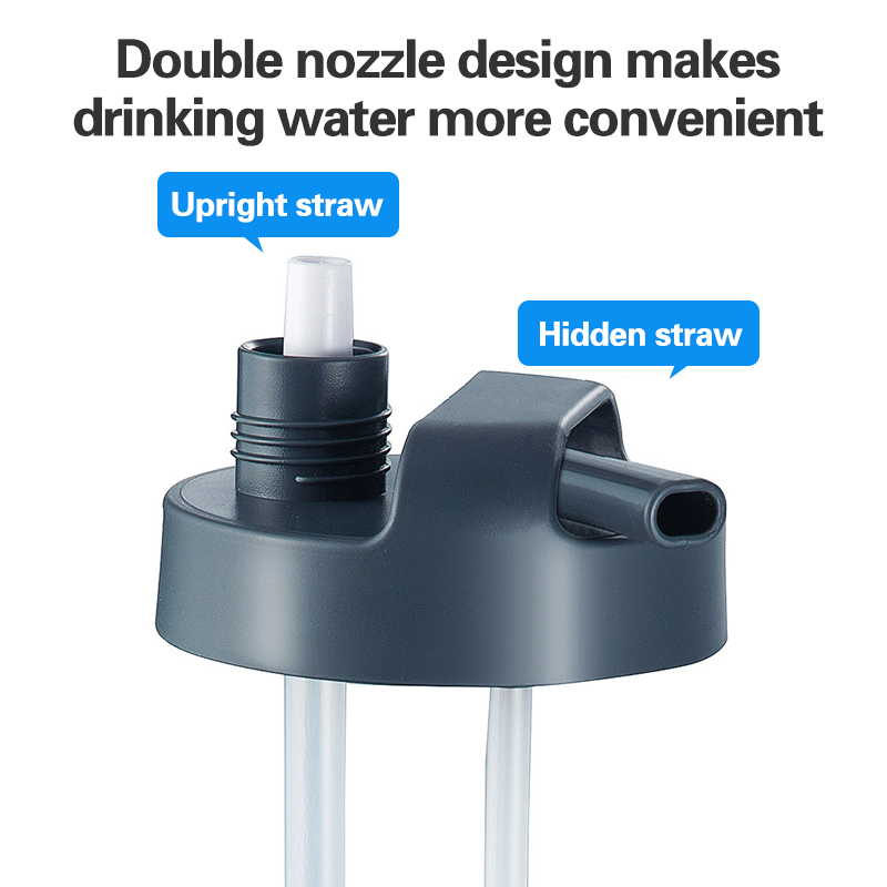 【พร้อมเข็มขัด】ขวดน้ําพลาสติกความจุขนาดใหญ่แบบพกพา Bpa Free 1L/2L/3L - linglang80.th - ThaiPick