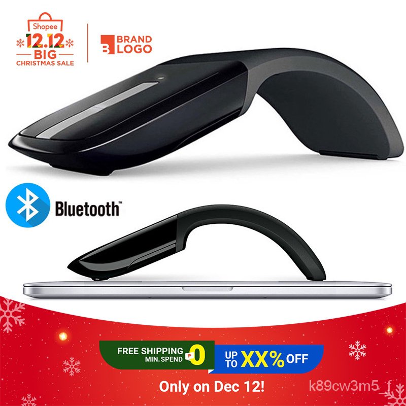 Bluetooth Wireless Mouse Foldable Arc Touch Mouse Flexible Micro Soft ...