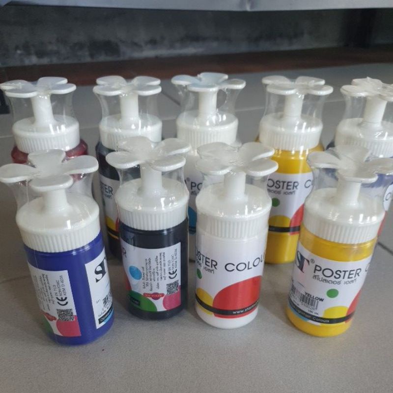 สีโปสเตอร์ เอสที Poster colour St ขนาด 120ml. และ 240ml. - ann_artroom ...