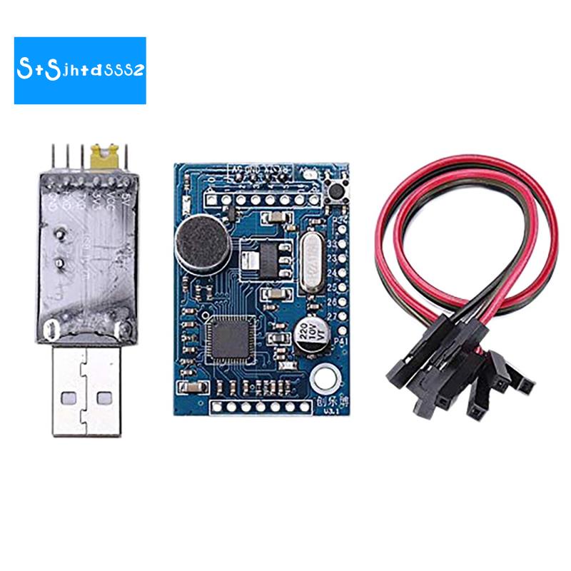 Ld3320 บอร์ดทดลองการจดจําคําพูด พร้อมตัวแปลง DA ไมโครโฟน เอาท์พุตเสียงลําโพง LD3320A สําหรับ ...