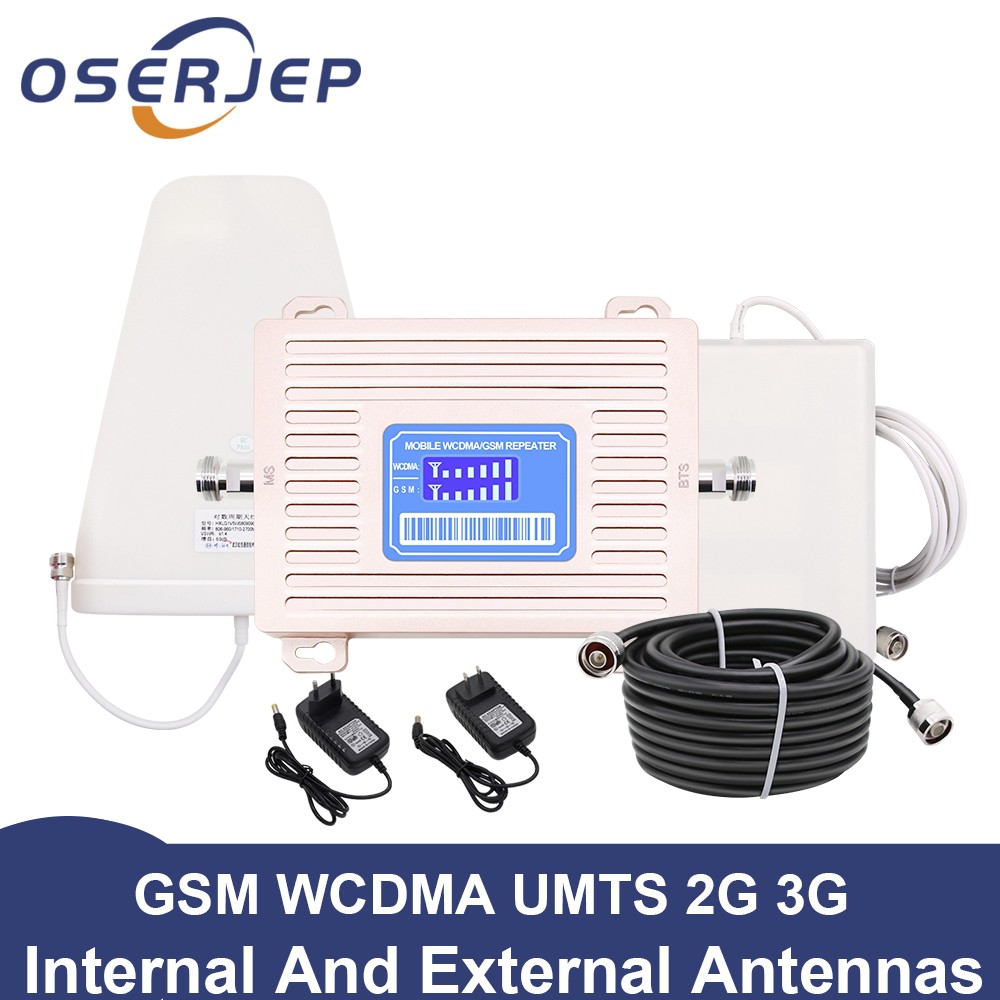 หน้าจอLcd Gsm 900 Umts 2100 Mhz Dual Band Repeater 2 G 3 G อุปกรณ์รับ ...