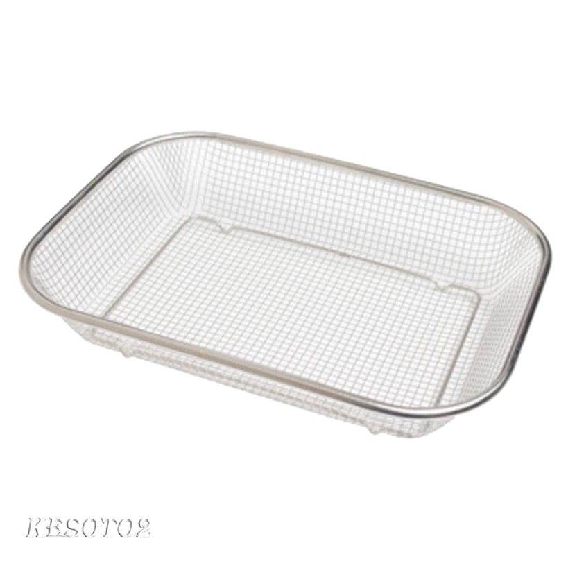 New product Square Mesh Tray Net Basket Veg Fruit Washing Wire Rack ...