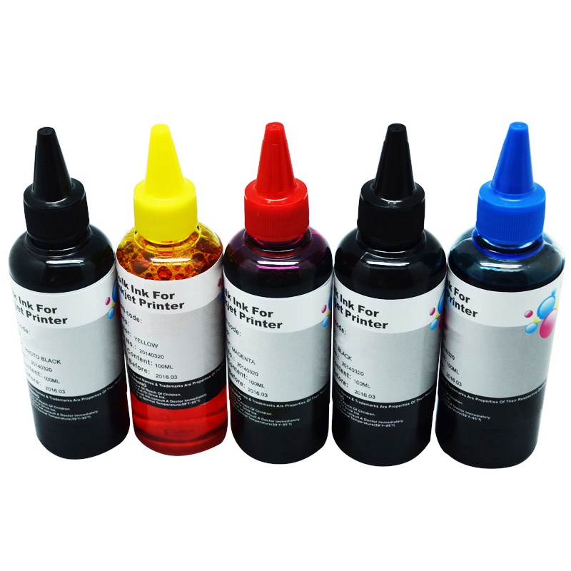 5x100ml For CANON Refillable Ink Cartridges PGI150 250 450 550 750 850 ...