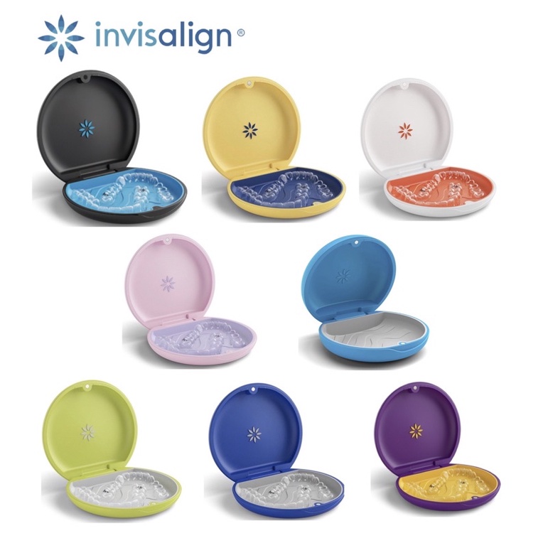 พร้อมส่ง กล่องรีเทนเนอร์ Invisalign Retainer Case มีถุงผ้า ของแท้ - be ...
