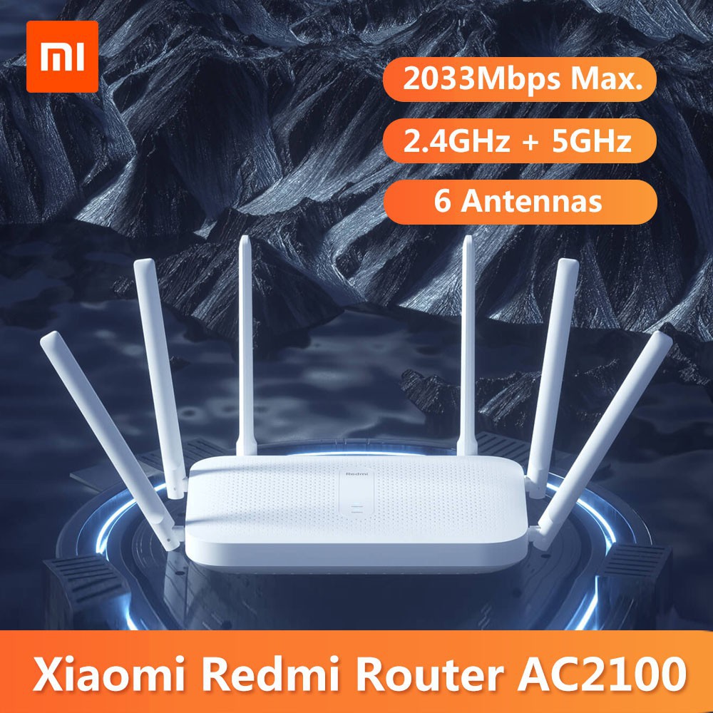 ☃☊【Ready Stock】} redmi AC 2100 เราเตอร์กระจายสัญญาณเน็ต Router Gigabit ...