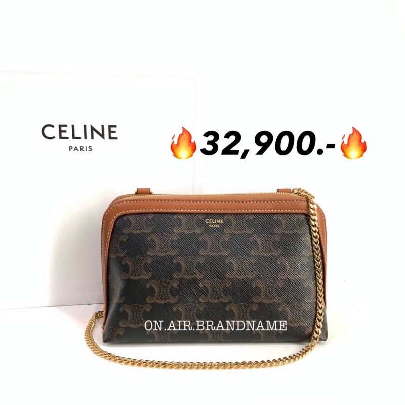 New celine clutch with chain น่ารักมาก - on.air.brandname - ThaiPick