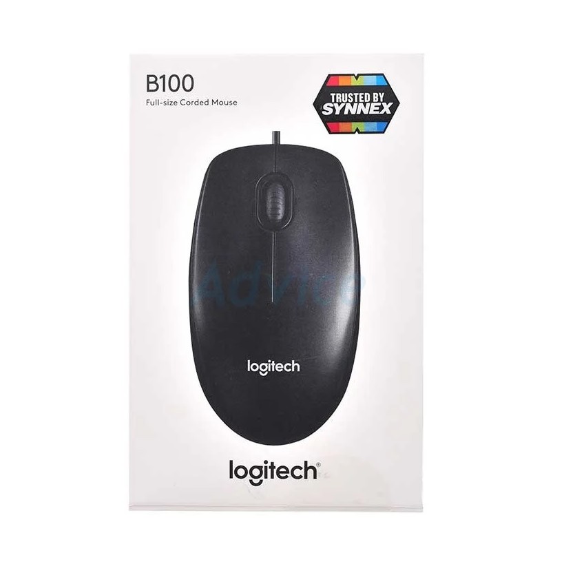 LOGITECH USB Optical Mouse (B100) Black | Shopee Thailand