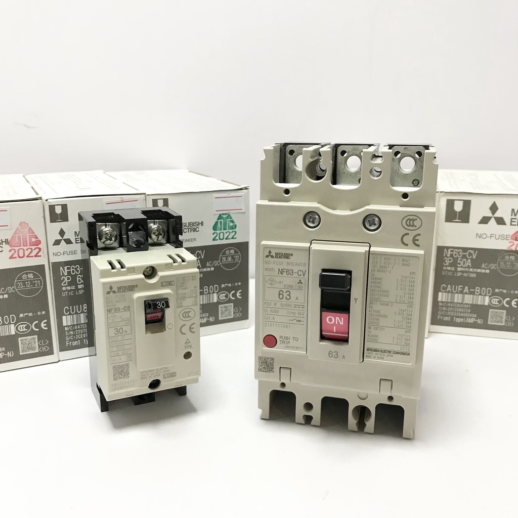 Mitsubishi breaker เบรกเกอร์ มิตซูบิชิ NF 2P 30A 50A 63A 100A 3P50A 63A | Shopee Thailand