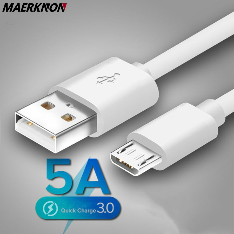 ↂ☞5A Micro USB Cable 1m 2m Data Sync Fast Charging Wire For Samsung S7 ...