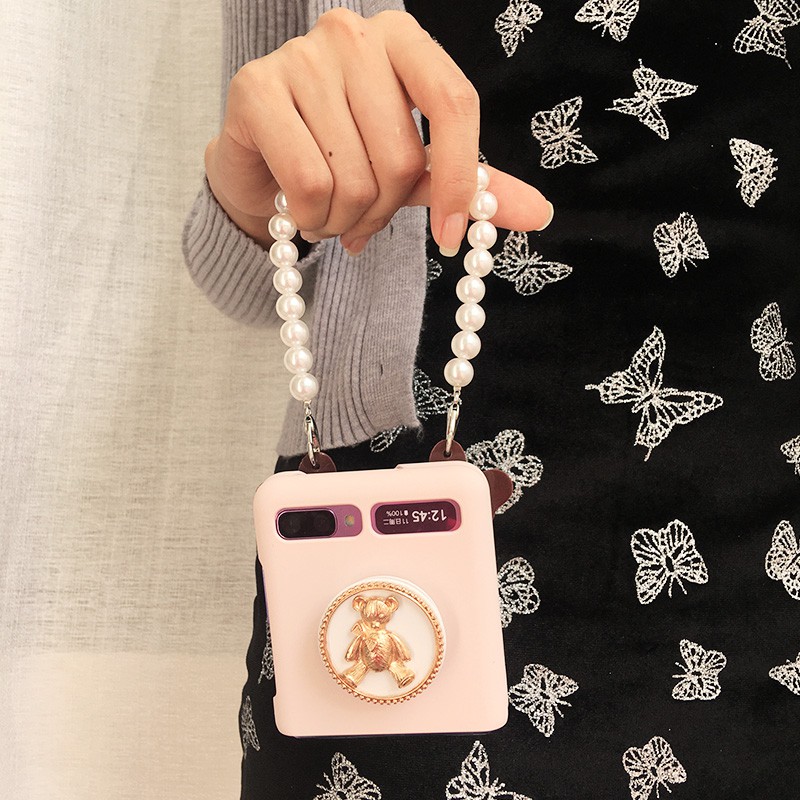 เคสมือถือแบบตั้งได้สําหรับ Samsung Galaxy Zflip / F70 / F7000 - shopee ...