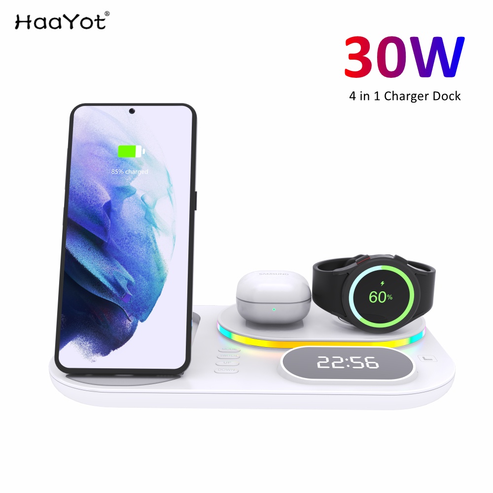 Upgrade Fast Wireless Charger Qi 3 In 1 Wireless Charging Station