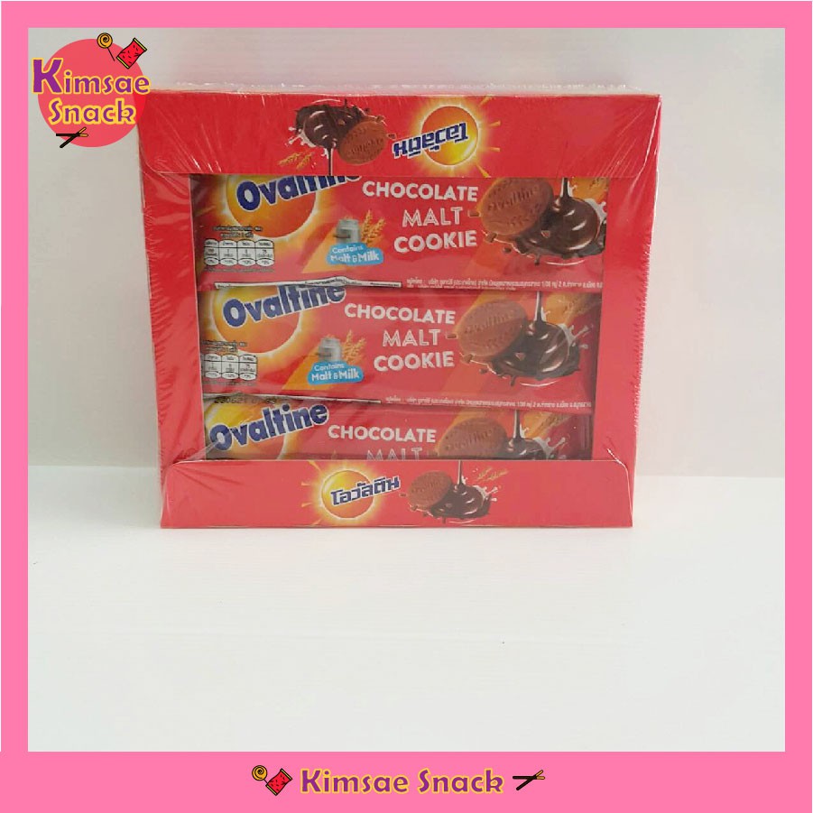 Ovaltine Chocolate Malt Cookie คุกกี้โอวัลติน ขนาด 30 กรัม บรรจุ 12 ซอง ...