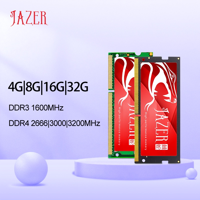 【Hot Stock】JAZER Laptop Ram DDR4 32GB 2666MHz 2400MHz 16GB 4GB Memoria ...