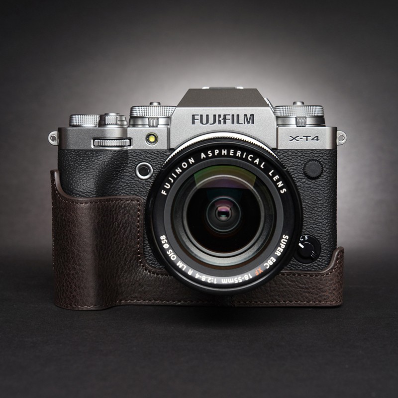 Spot TP หนังแท้ Fuji XT4 ซองหนังกระเป๋ากล้อง xt4 ฝาครอบป้องกันกล้องกรณี ...