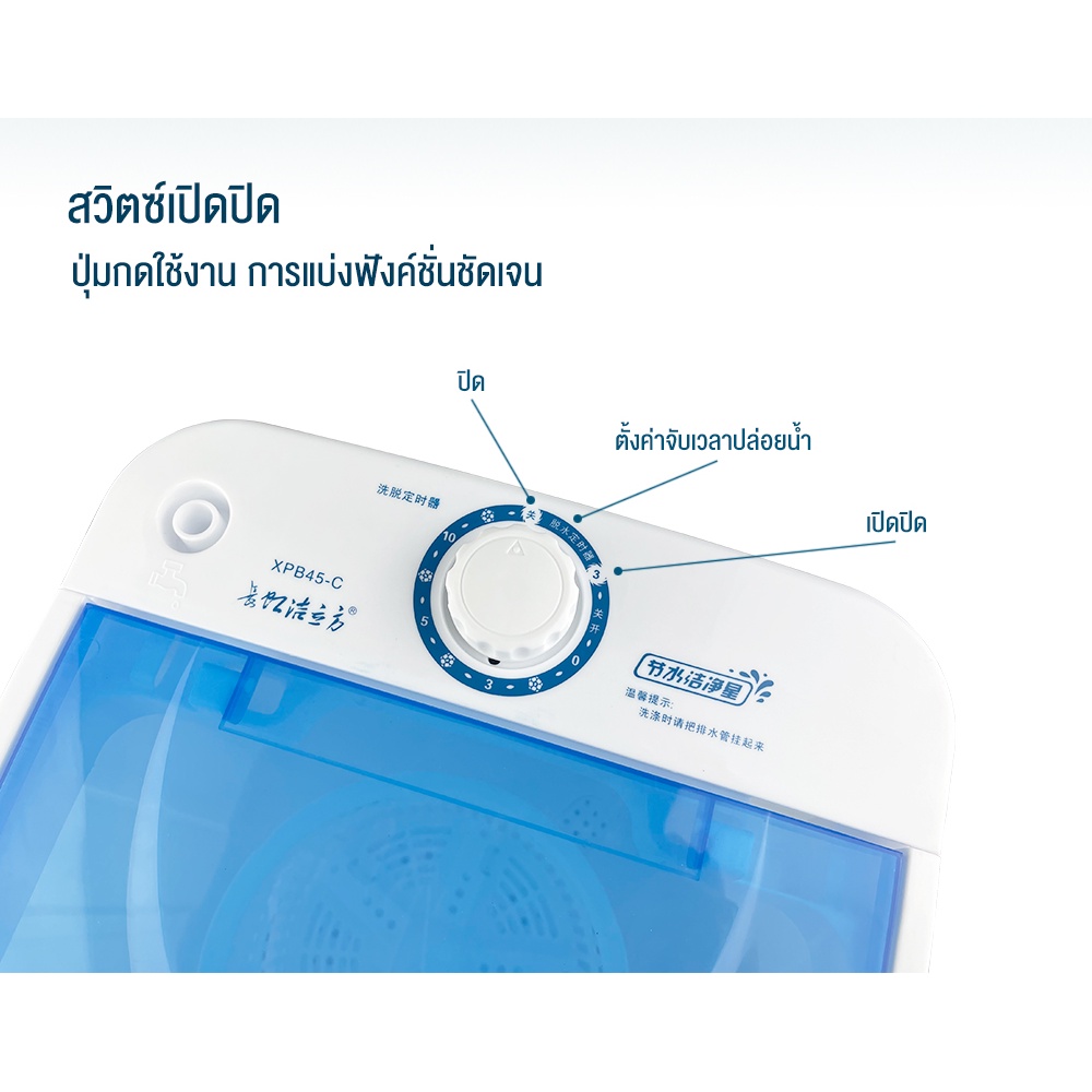เครื่องซักผ้า เครื่องซักผ้ามินิฝาบน ขนาด 4.5 kg. Duckling Mini Washing ...