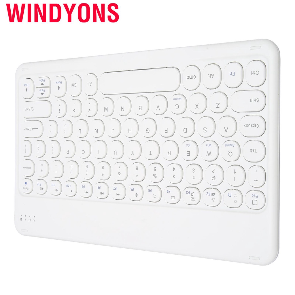 Windyons Retro Keyboard Round Keycap Ultra Slim Good Rebound Type C ...