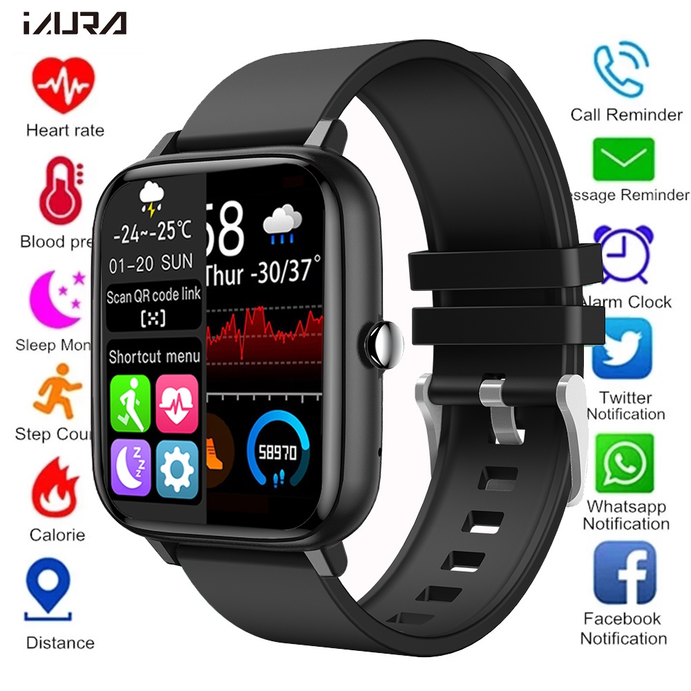 2021 Smart Watch Men Women Heart Rate Fitness Tracker Bracelet Watch ...