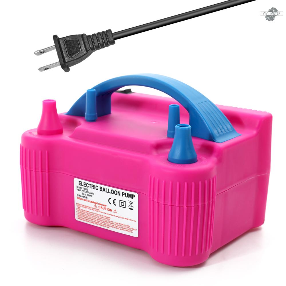 110V Electric High Power Two Nozzle Air Blower Balloon Inflator Pump ...