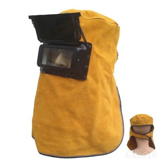 【Starting】Welding Mask Cowhide Leather Comfortable Welding Leather Hood ...
