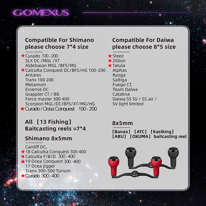 Gomexus Prower Reel สำหรับ Shimano Calcutta Curado Daiwa Tatula Zillion ...