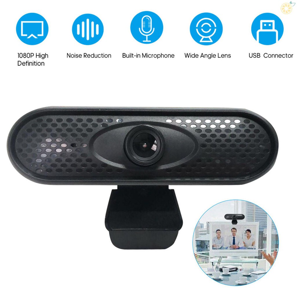 1080P USB Webcam Auto Focus Web Camera Built-in Noise Reduction ...