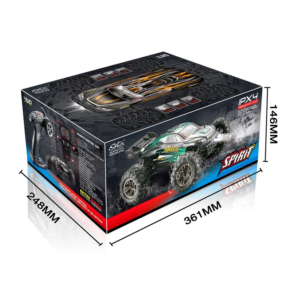 Xinlehong 9138 1:16 RC Car 4WD Brushed Driving Desert Truck Drive ...