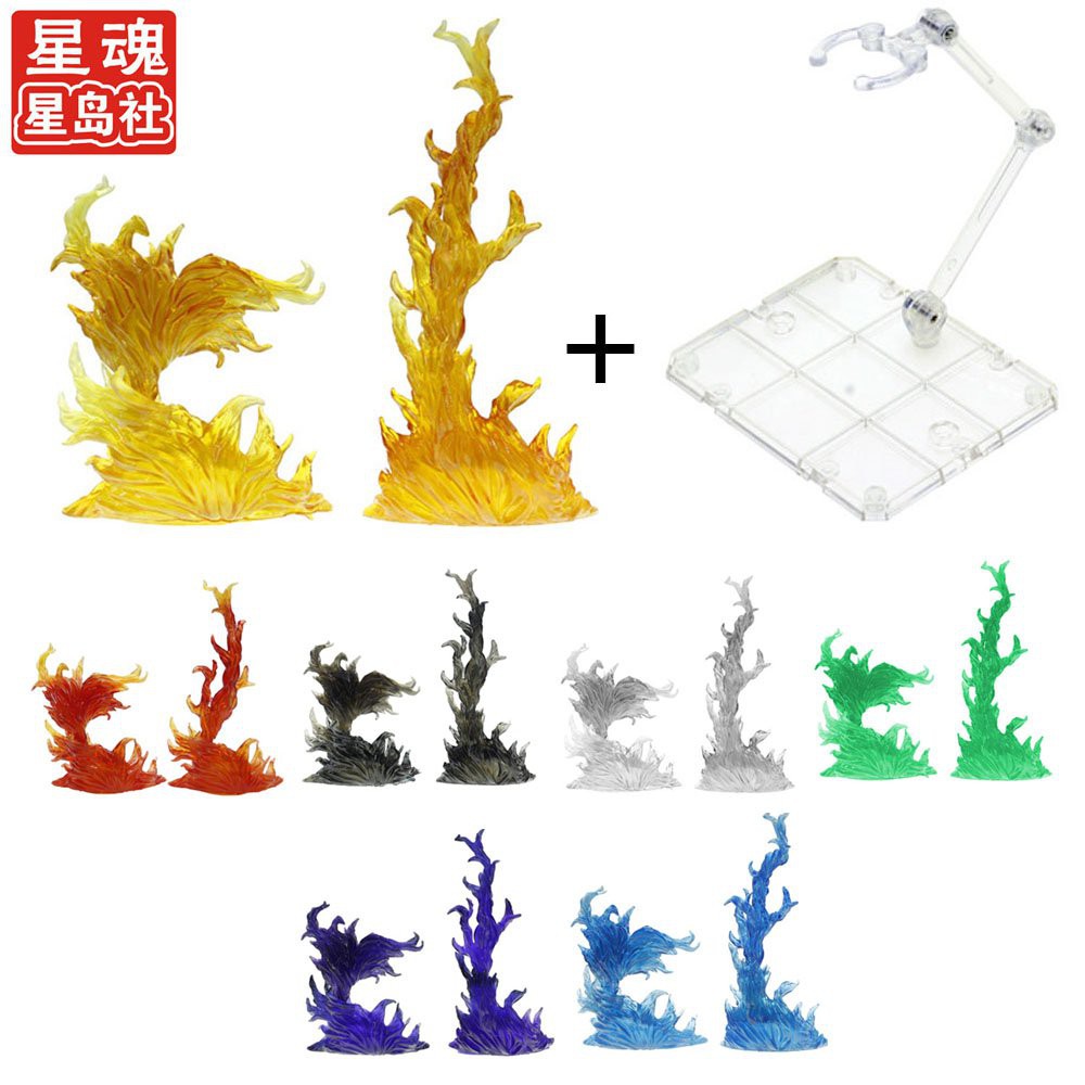 Tamashii Effect BURNING FLAME And Stand Holder Kamen Rider Action ...