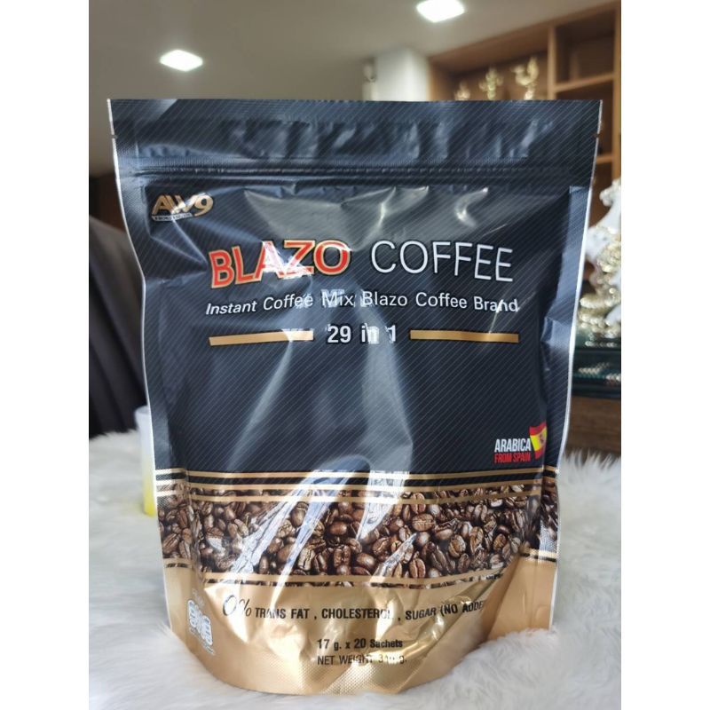 เซต 5 ห่อ BLAZO COFFEE กาแฟ เพื่อสุขภาพ (29 IN 1) - mosporjai0646359949 - ThaiPick