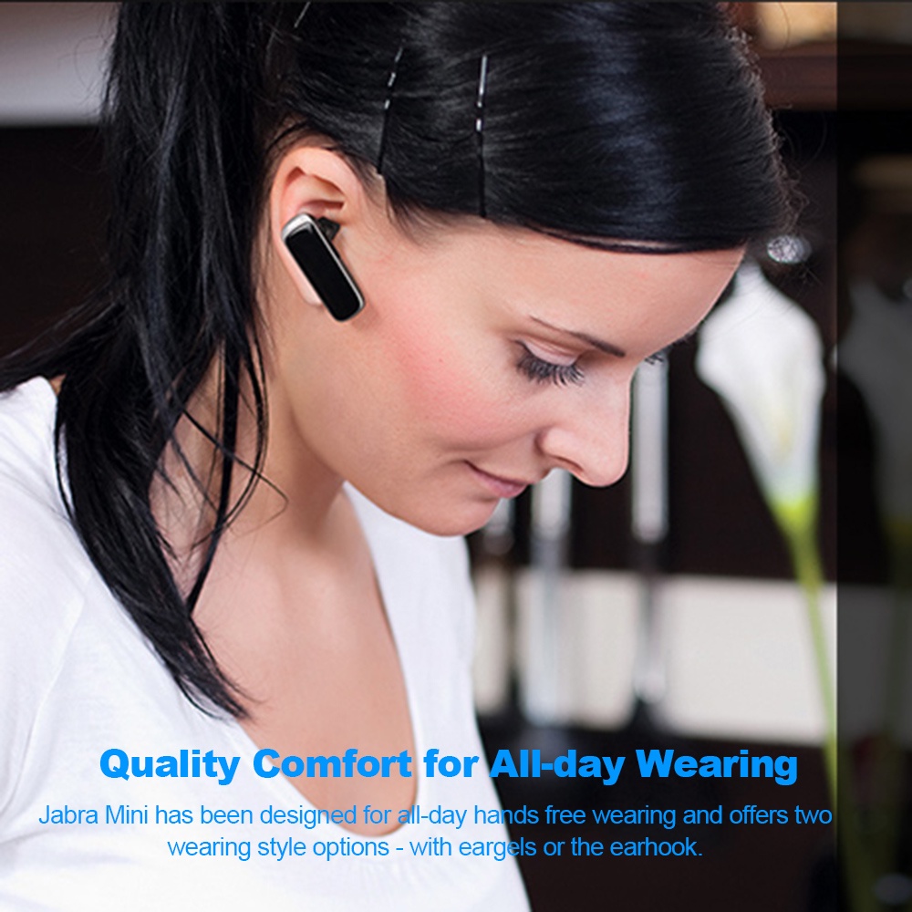 Original Jabra Talk Mini Wireless Bluetooth Headset Business Hands Free Headphones HD Stereo ...