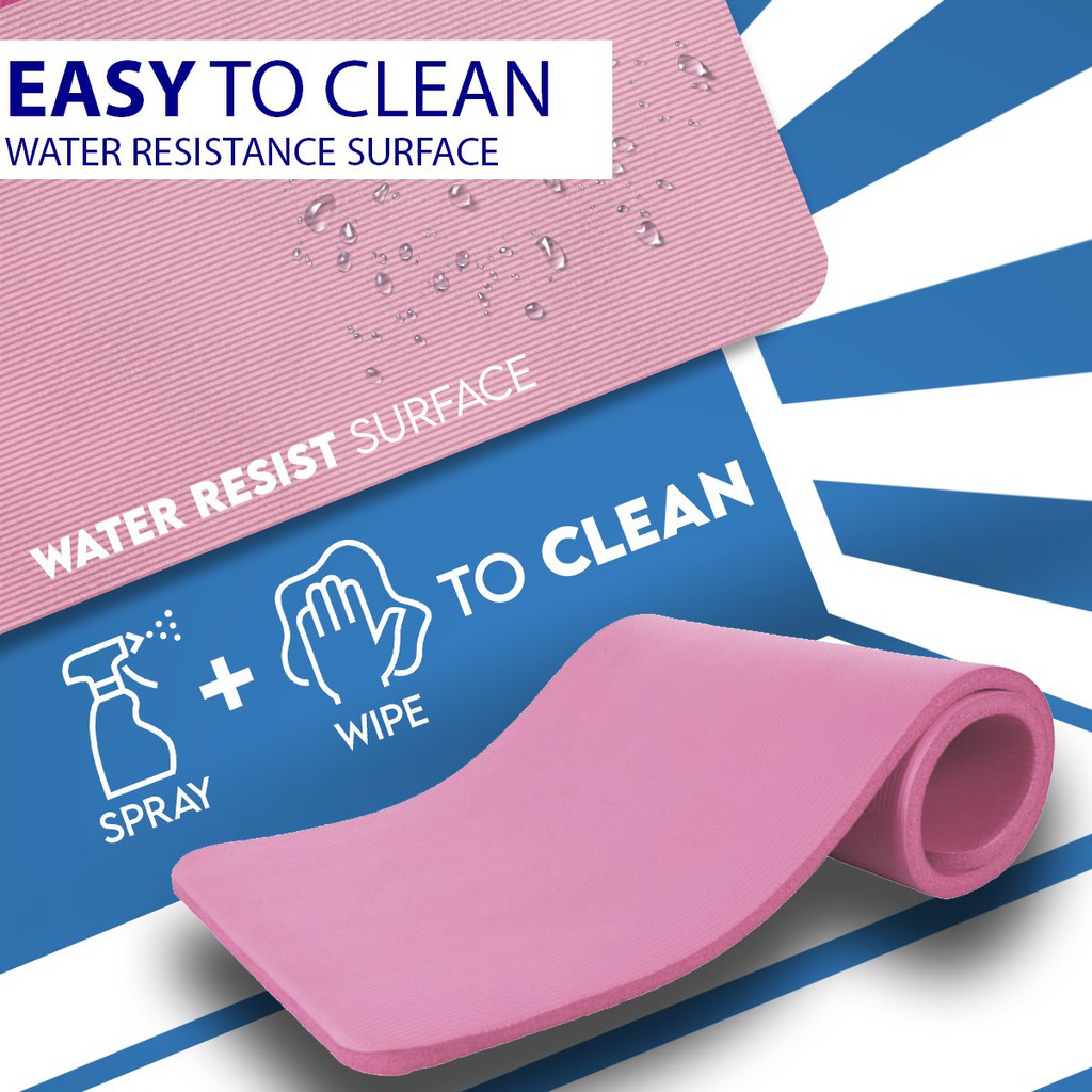 VIGOR FITNESS NBR Yoga Mat (10mm) Free Strap b6LC - bl7jerp7gf - ThaiPick