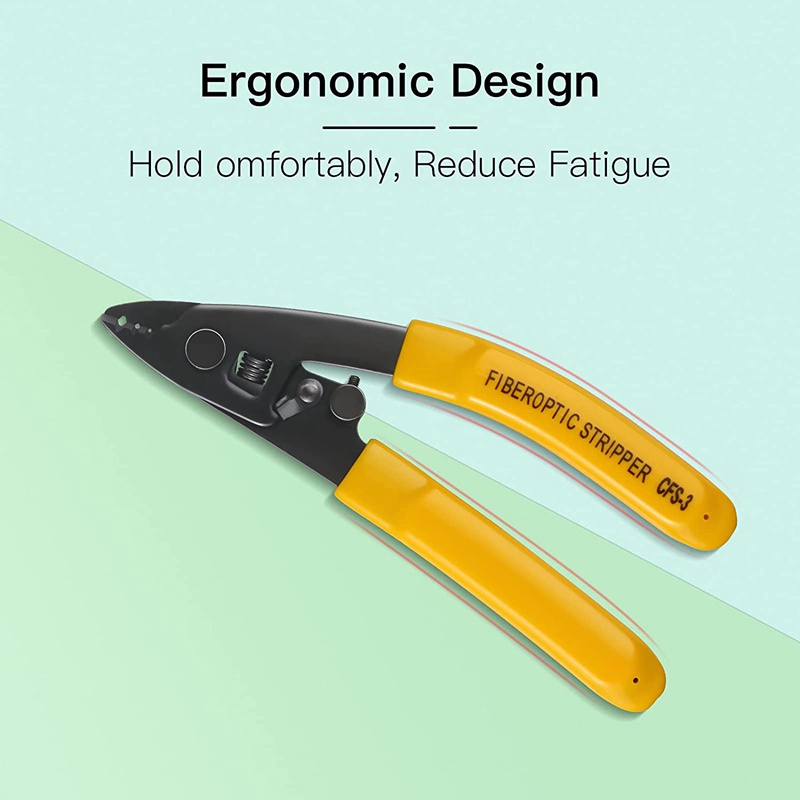 Cfs-3 เครื่องมือคีมตัดสามพอร์ตไฟเบอร์ออปติคอล คีม คีมตัดลวด Ftth 5 ชิ้น ...